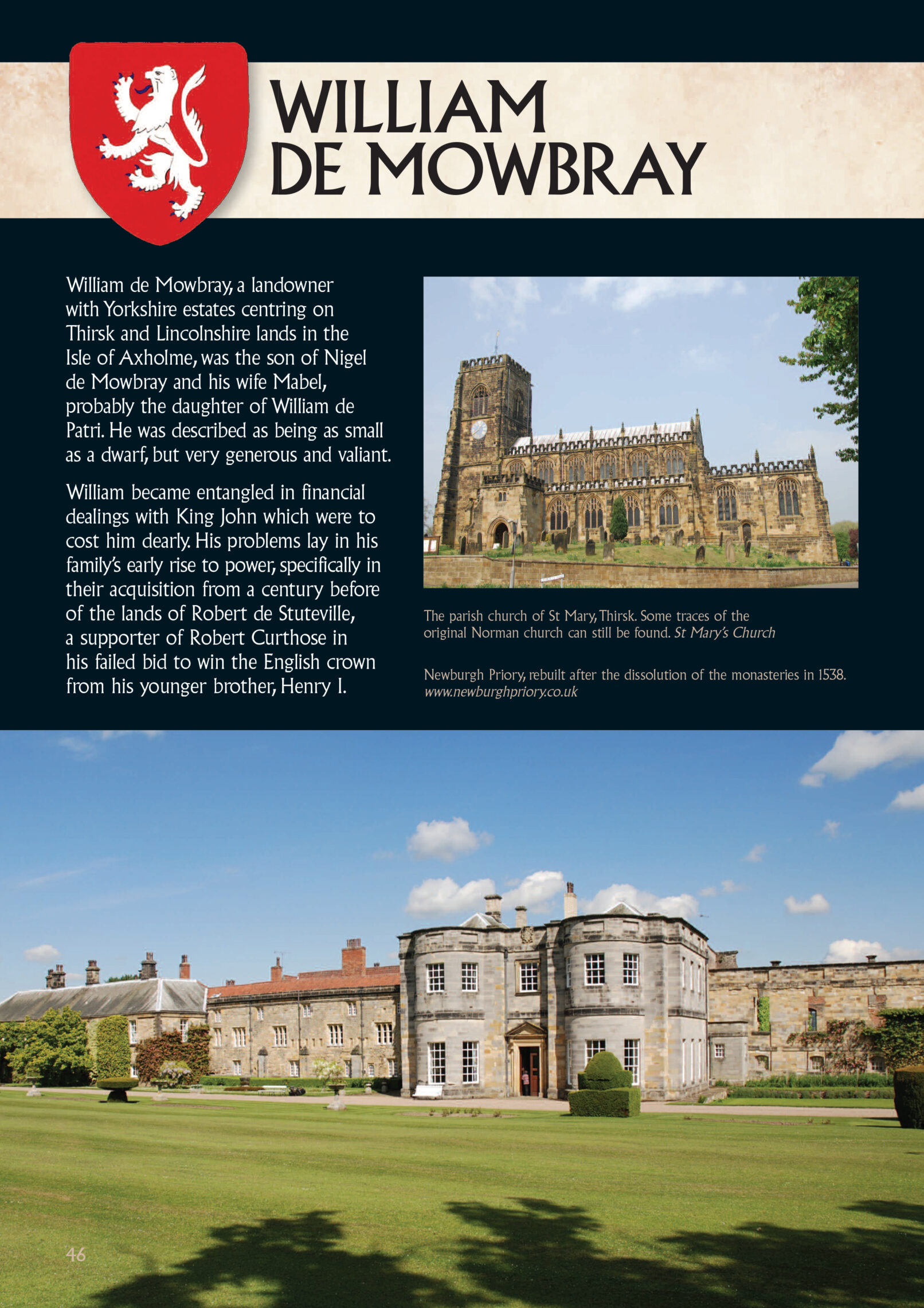 William de Mowbray – Frontline States